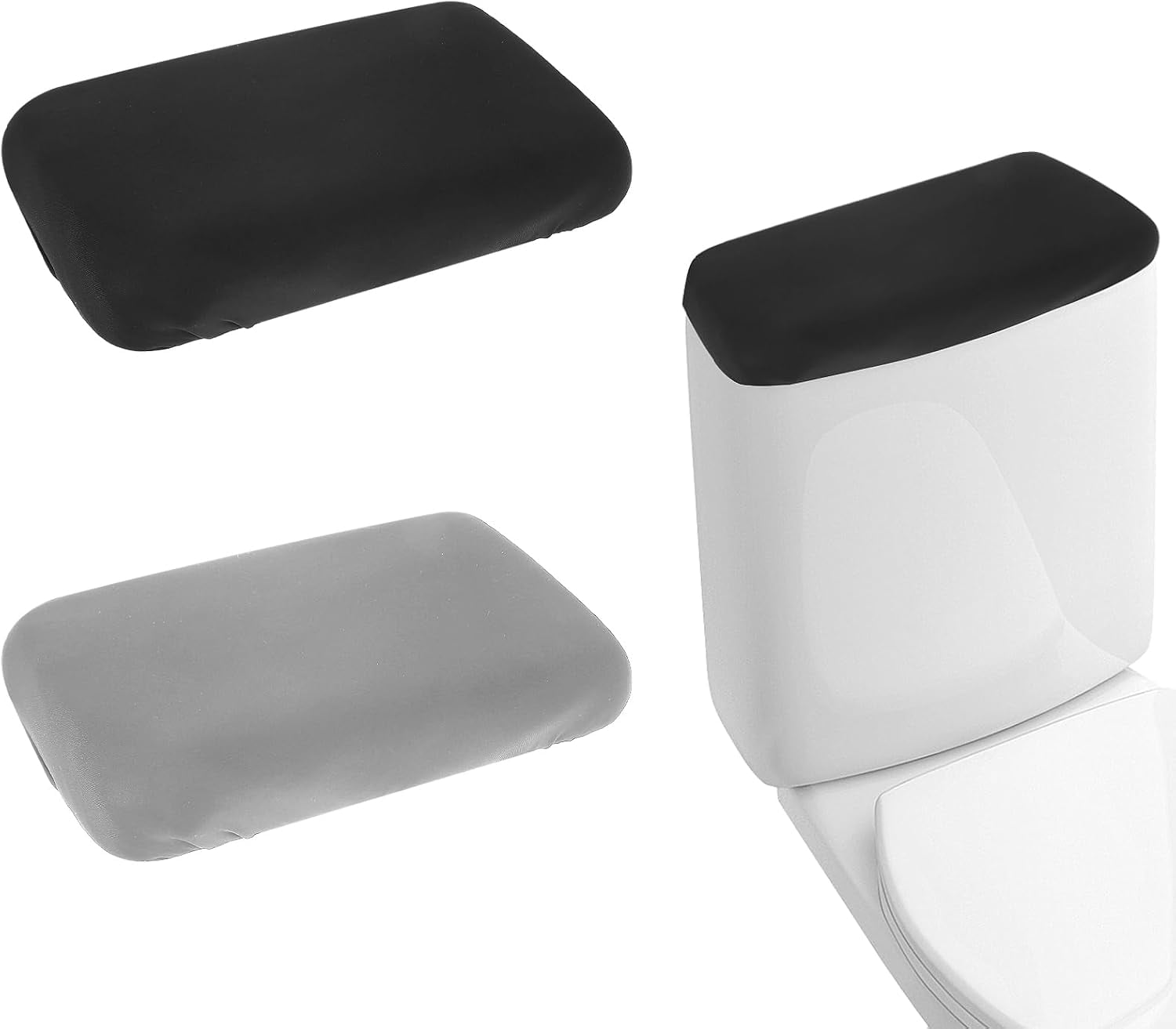 MRLESS 2pcs Universal Toilet Tank Top Cover With Elastic Edge For ...