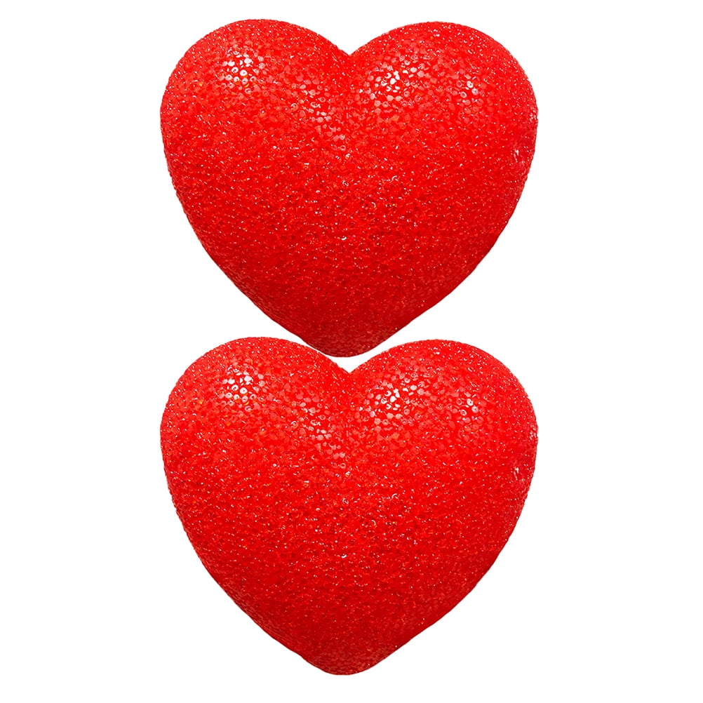 MRLESS 2pcs Valentines Day Lighted Heart Decorations for Romantic Stage ...