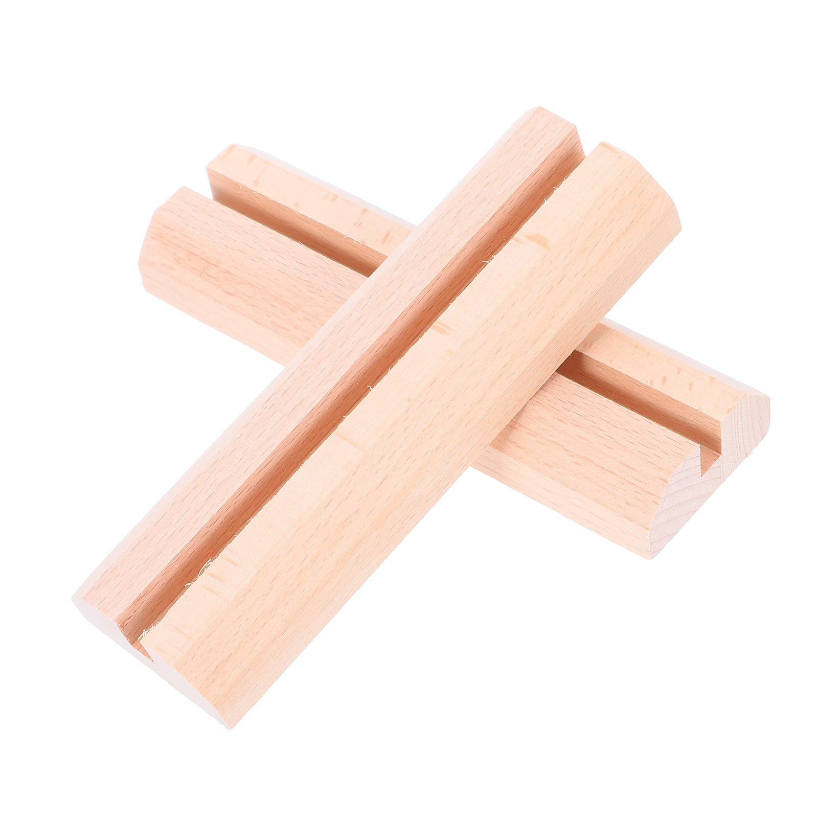 MRLESS 2-Pack Wooden Table Sign Holders for Restaurant Desk, Rustic ...