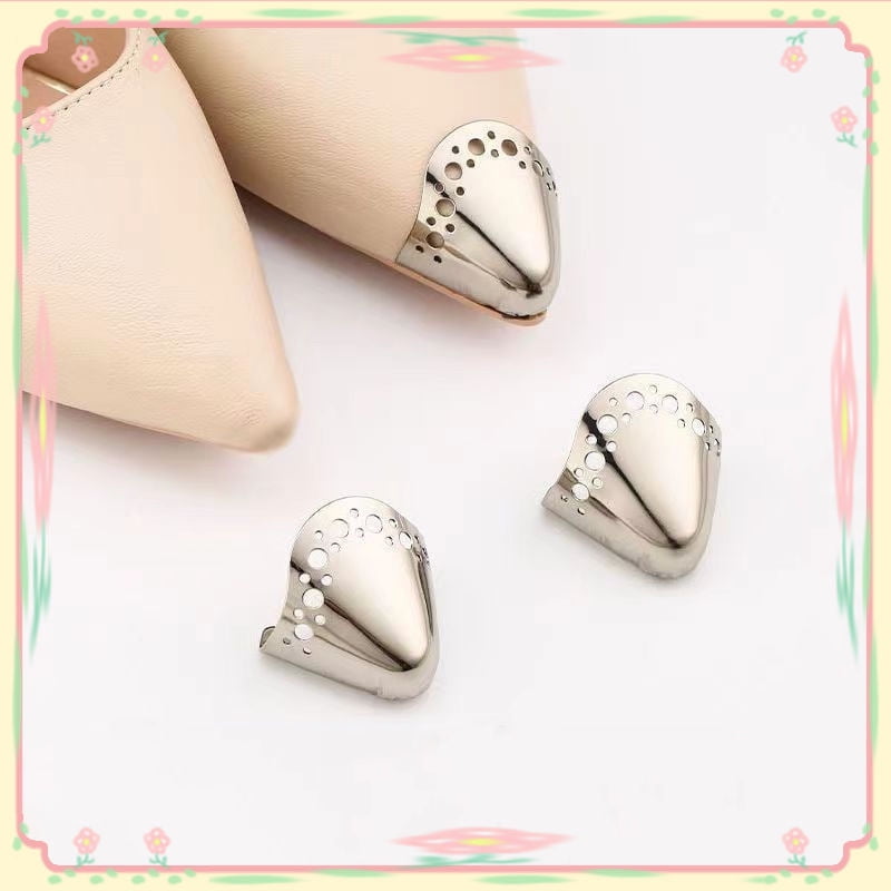 MRLESS 3 Pairs Dress Shoe Cap Covers Metal High Heel Caps High Heel Tip ...