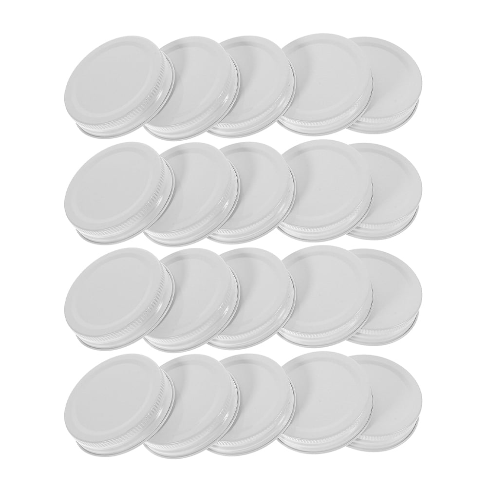 MRLESS 30pcs Mason Jar Lids Mason Jar Tinplate Lids Metal Cover Canning ...