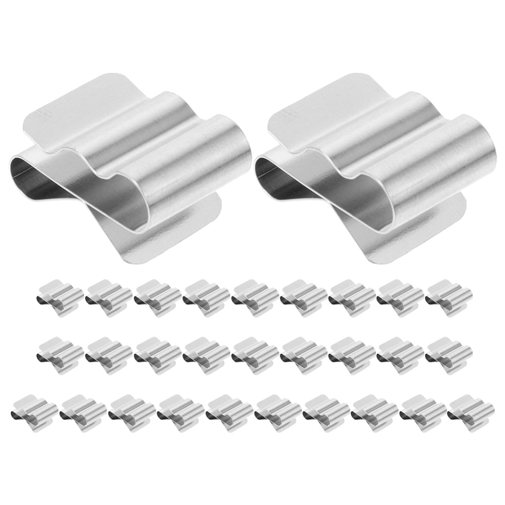 MRLESS 30pcs Stainless Steel Solar Panel Cable Clips Wire Management ...