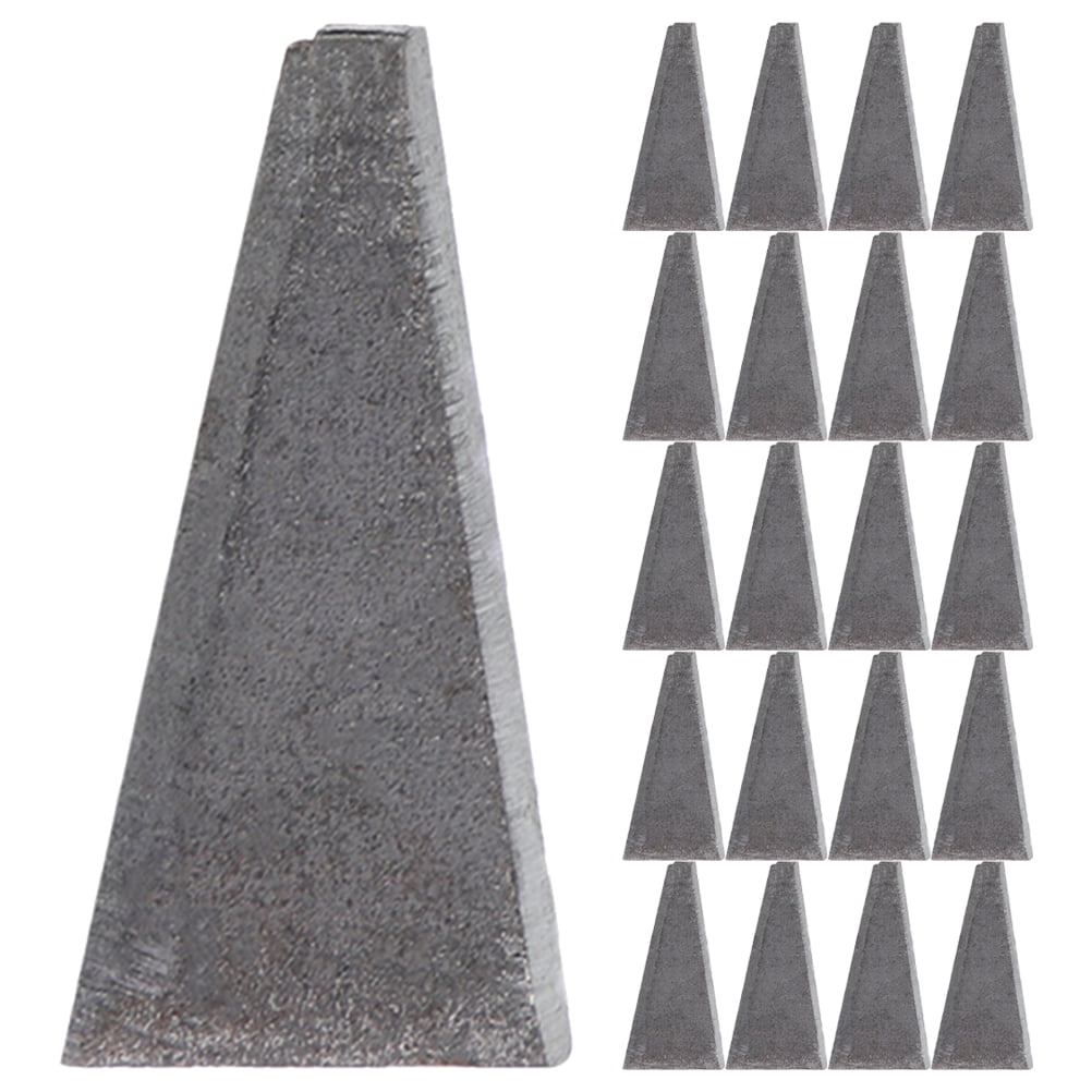 MRLESS 30pcs Wooden Handle Wedges Triangle Wedges Conical Handle ...