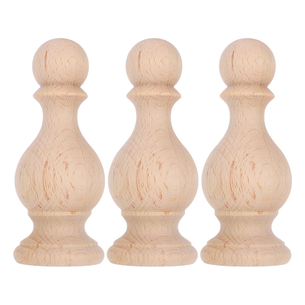 WEUVEB Craft Solid Wood Furniture Legs and Finials, Khaki Home Decor ...