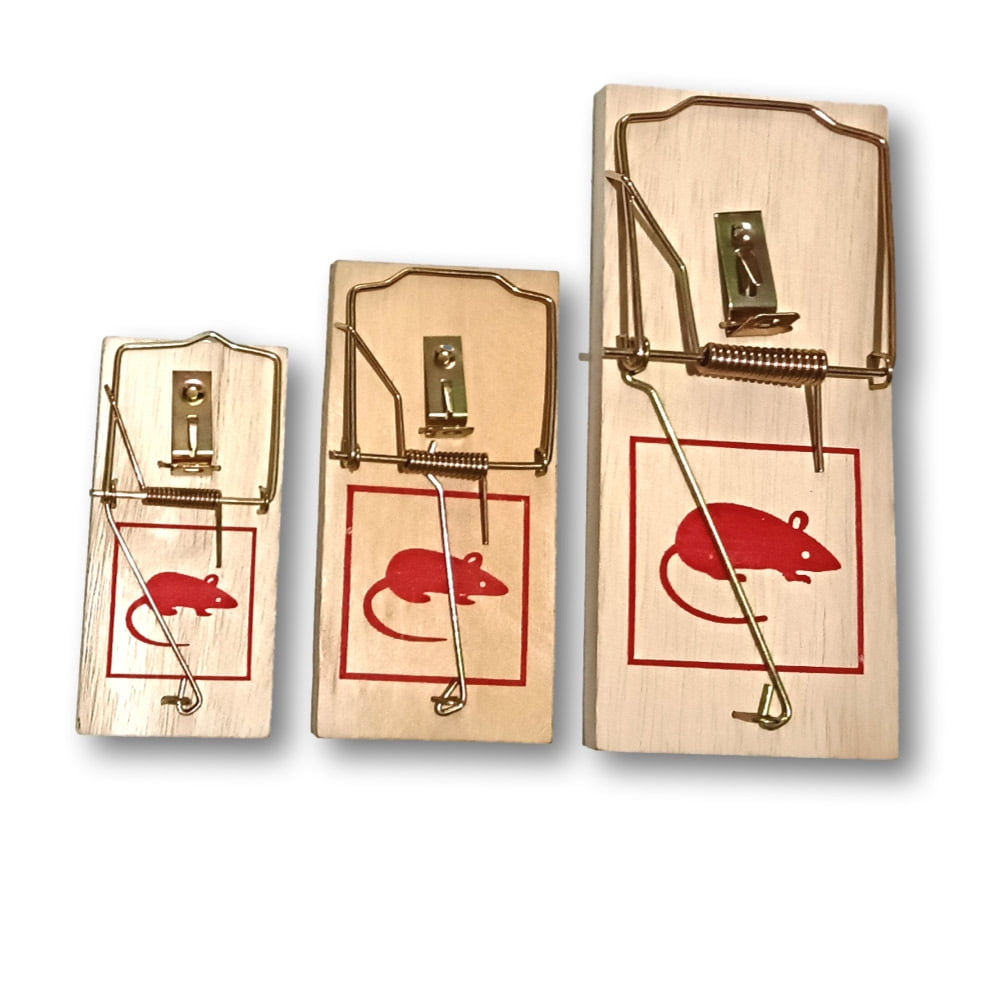 GOOHOCHY 3 Pack Multi Wood Rat Traps for Home Safe and Humane Indoor ...