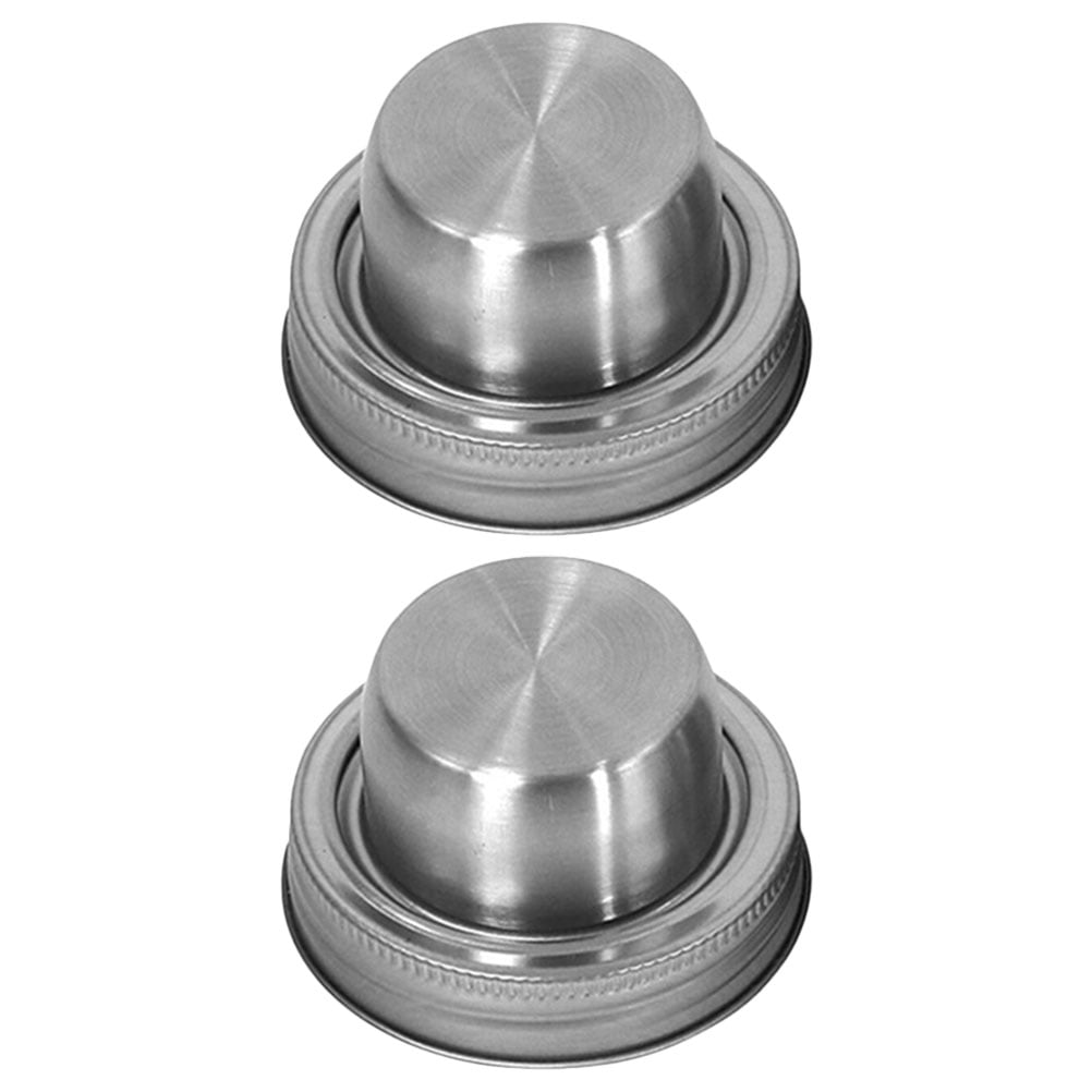 MRLESS 3pcs Mason Jar Shaker Lids Stainless Steel Cocktail Shaker Cap ...