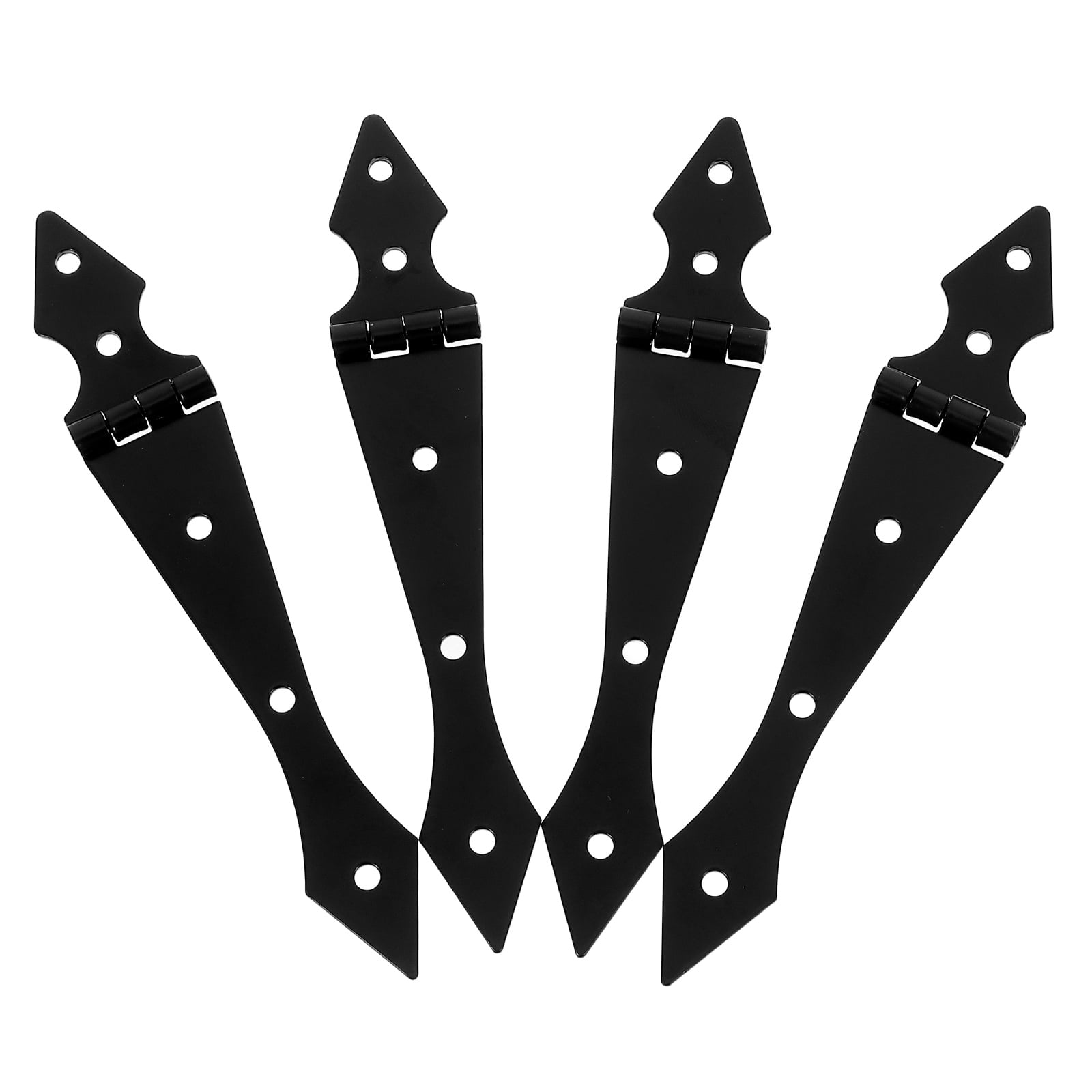 MRLESS 4pcs Black Heavy Duty Gate Hinges For Barn Doors And Garden ...