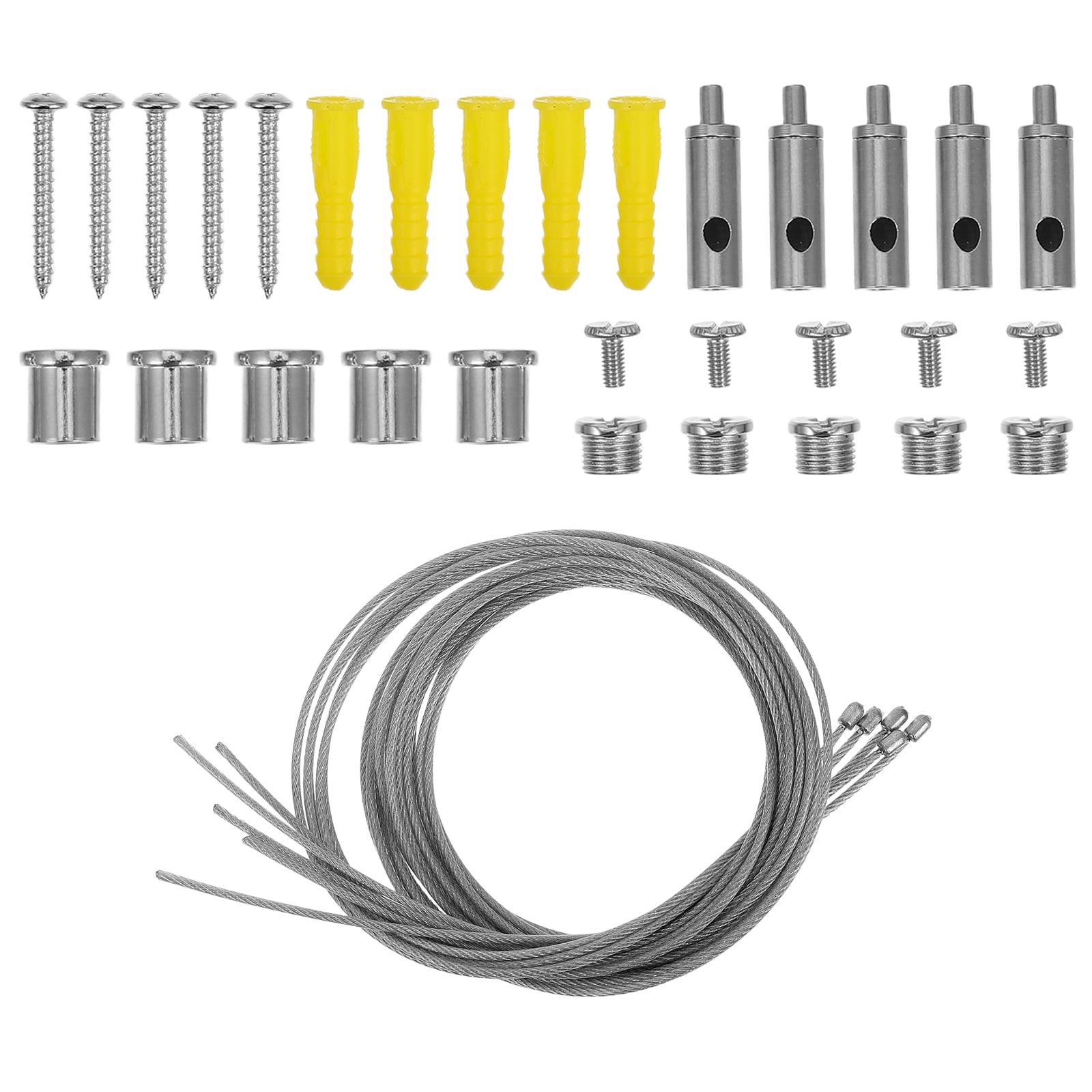 5 Sets Ceiling Hanging Wire Cable Kit for String Light Lamp Rope ...