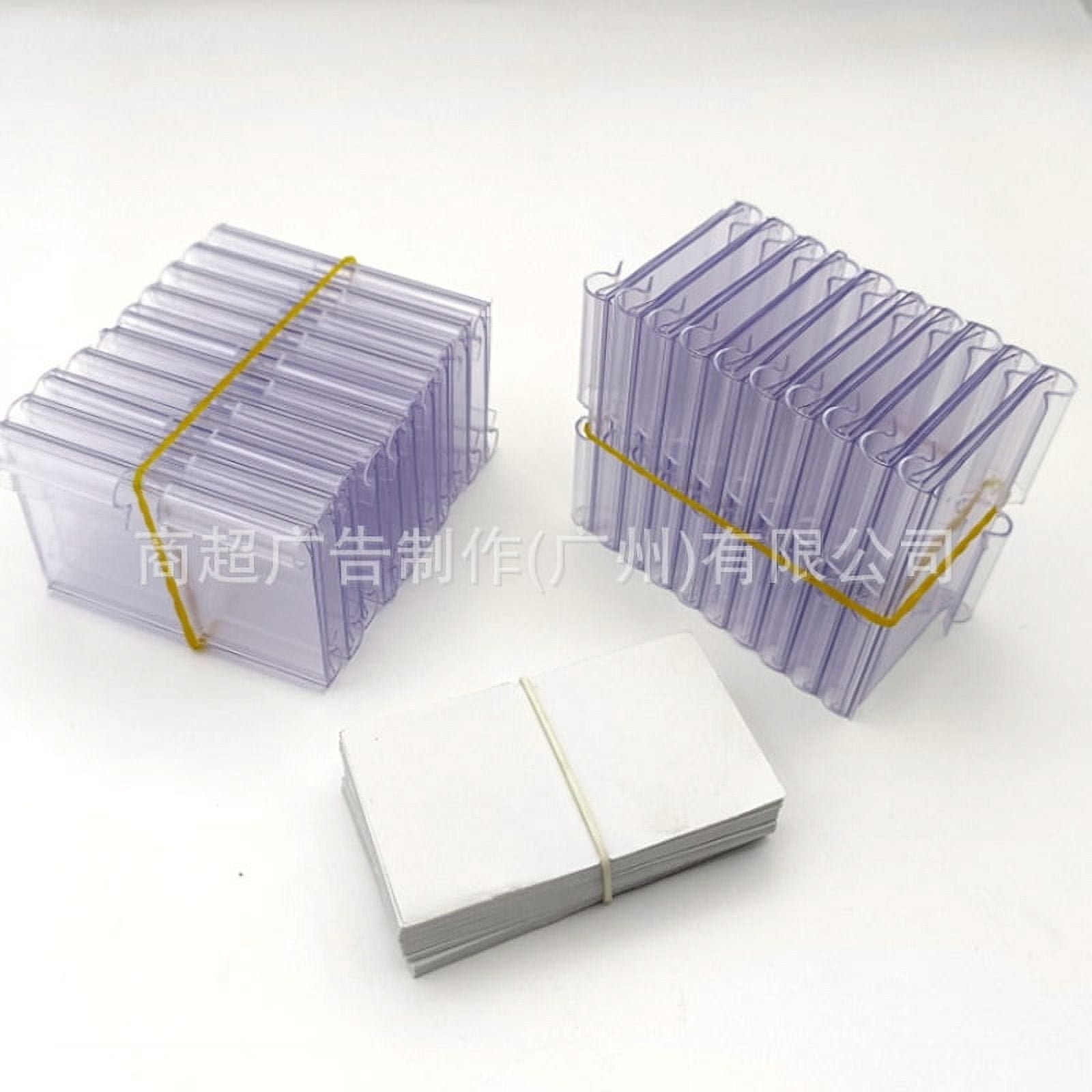 MRLESS 50Set Clear Plastic Label Holders for Wire Shelf Retail Price ...