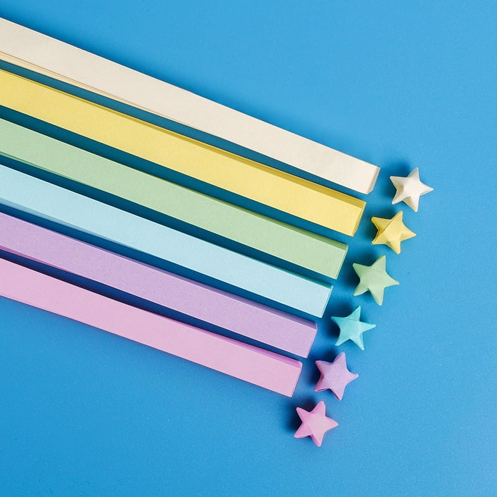 MRLESS 540pcs Star Origami Paper Star Paper Strips Colorful Star Papers ...