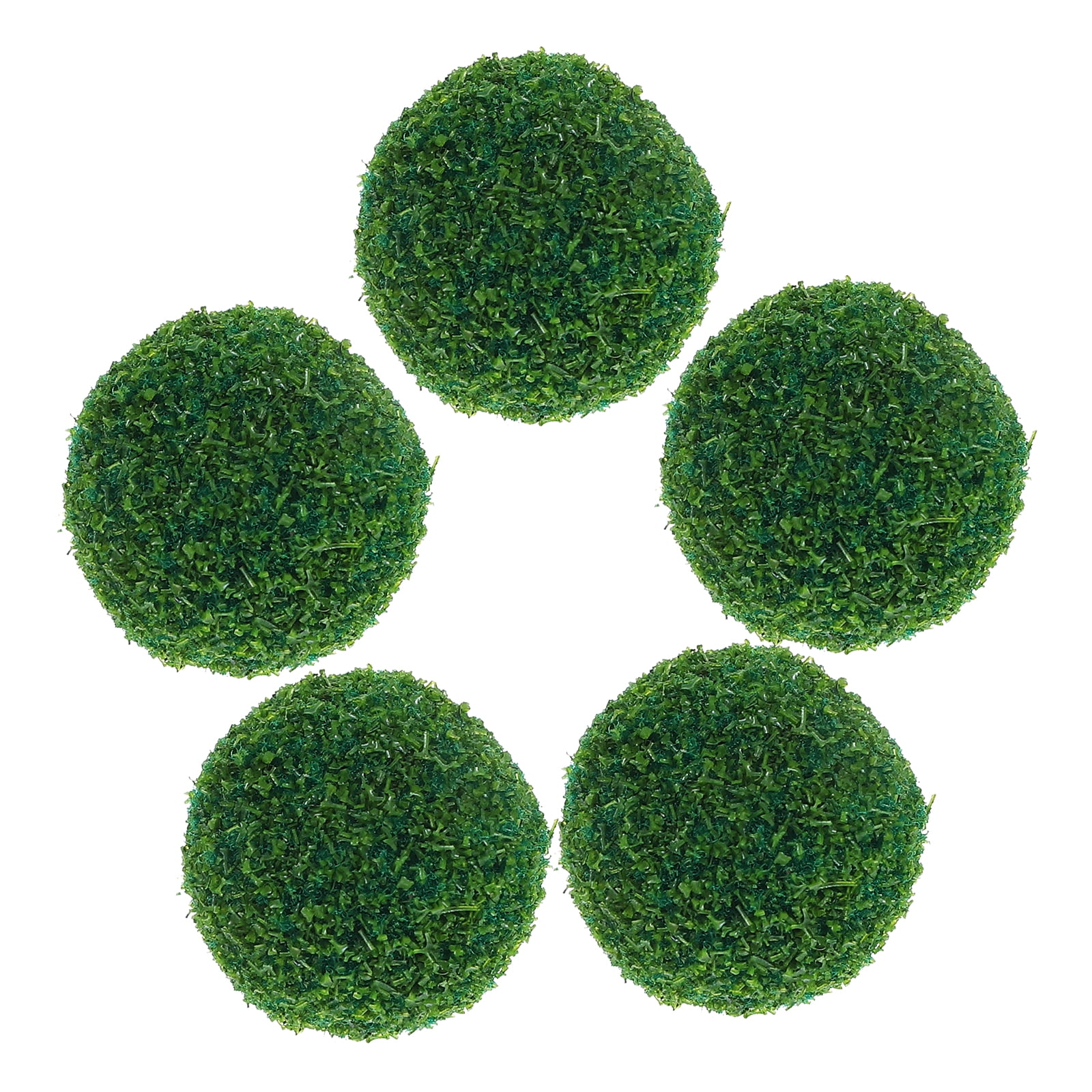 MRLESS 5pcs Faux Topiary Balls Garden Realistic Grass Spheres Miniature ...