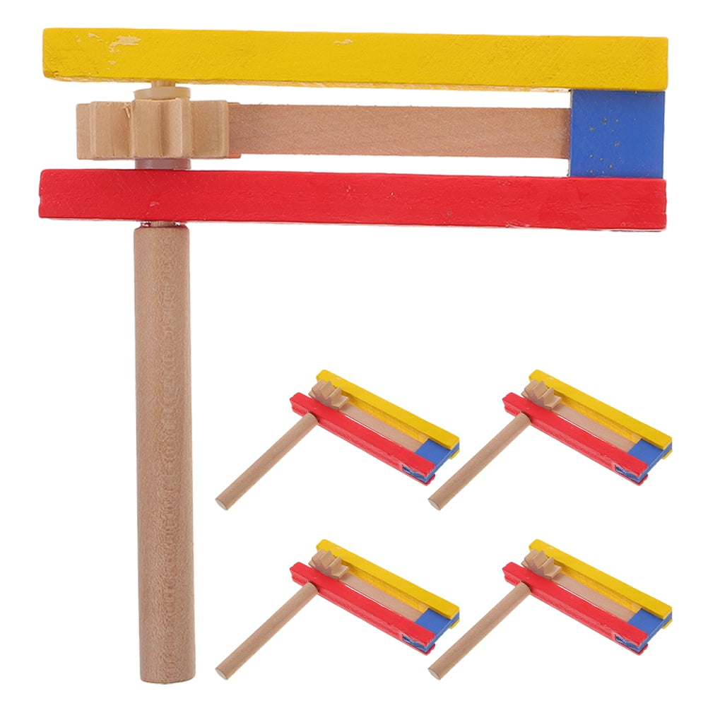 MRLESS 5pcs Wooden Spinning Ratchet Noise Maker Mexicanas Noise Ratchet ...