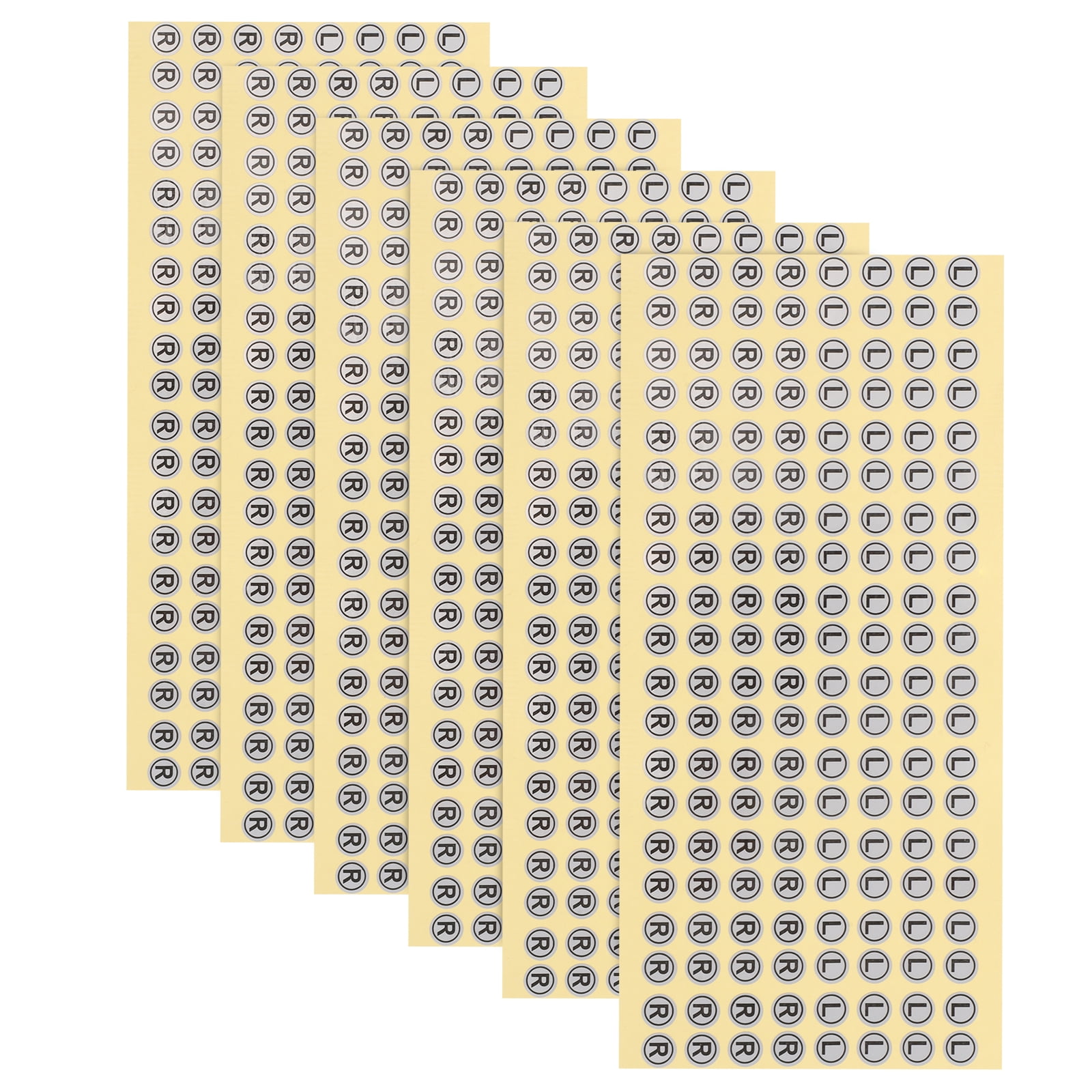 MRLESS 6 Sheets Of Earphone Left Right Marking Stickers Self Adhesive ...