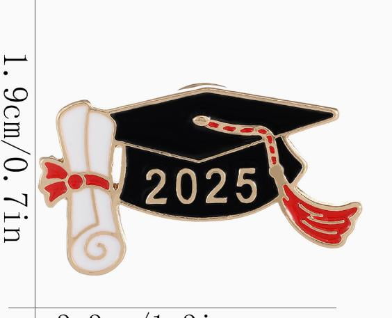 MRLESS 6pcs Graduation Cap Enamel Brooch Doctoral Hat Badge Pin Class ...