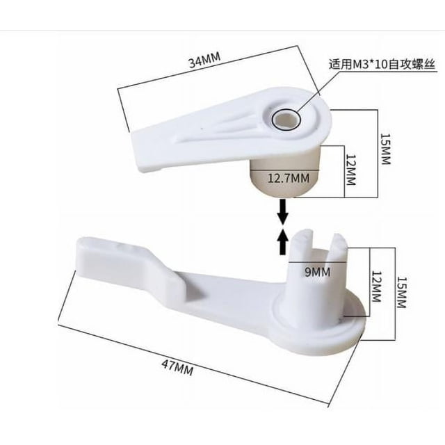 MRLESS 6pcs Lamp Shade Clips Ceiling Flush Mount Hardware Fixed Buckle ...