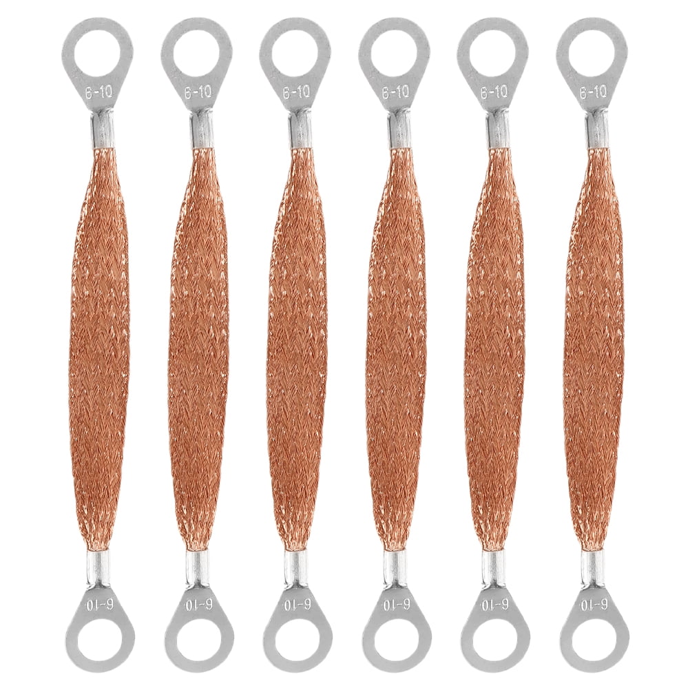 MRLESS 6pcs Universal Automotive Ground Strap Copper Vehicle Grounding ...