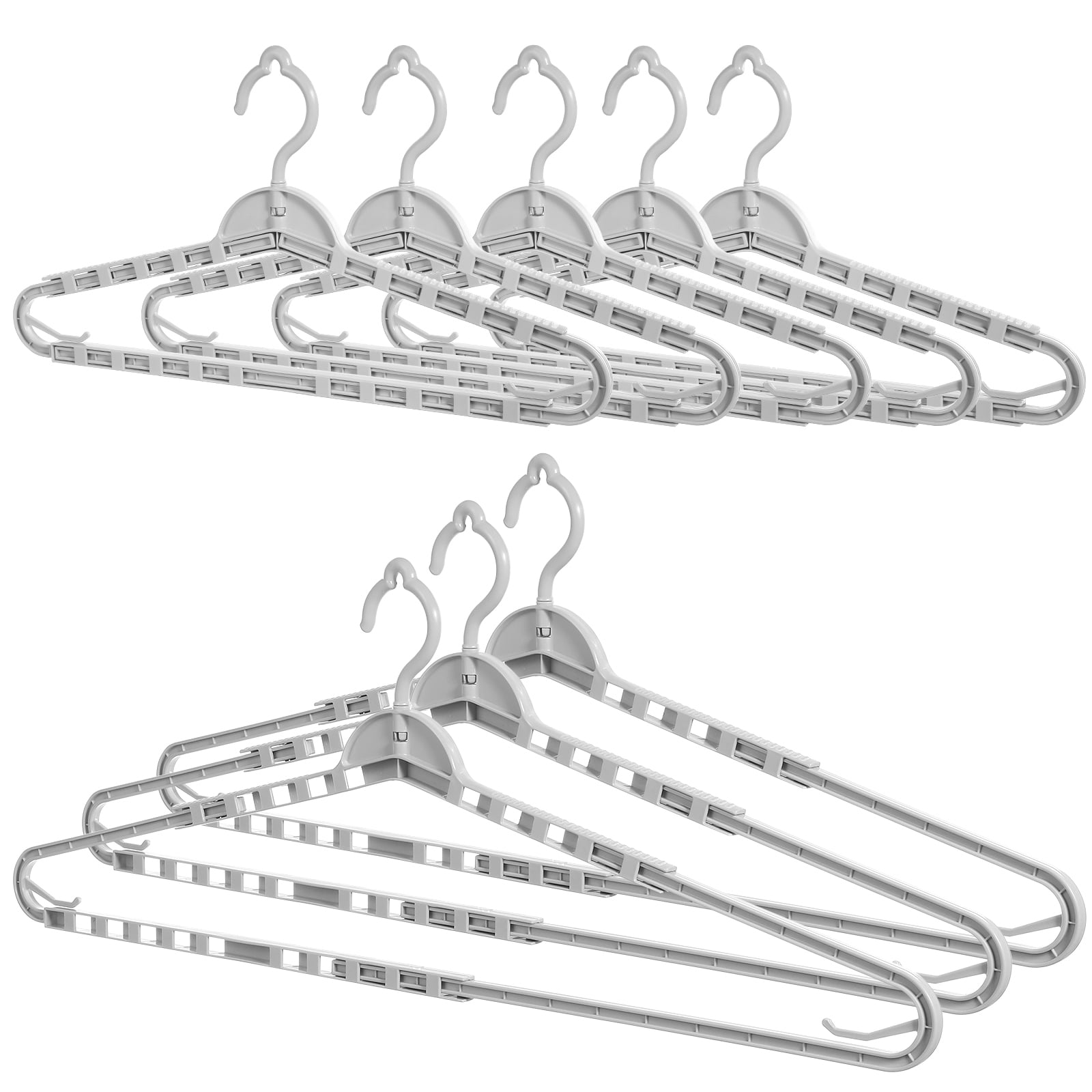 MRLESS 8 Pcs Extra Wide Hangers Quilt Hangers Suit Hangers Foldable ...