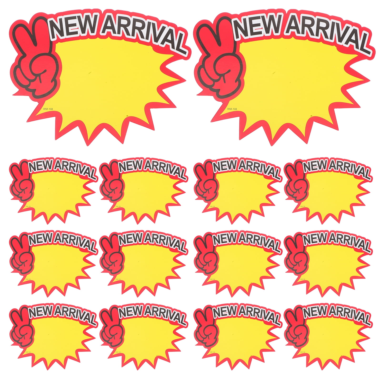 MRLESS 80pcs Sale Sign Blank Sale Tags Paper Cards Burst Supermarket ...