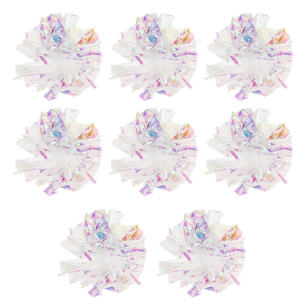 MRLESS 8pcs Cat Paper Toy Kitten Crinkle Ball Molar Sound Plastic ...