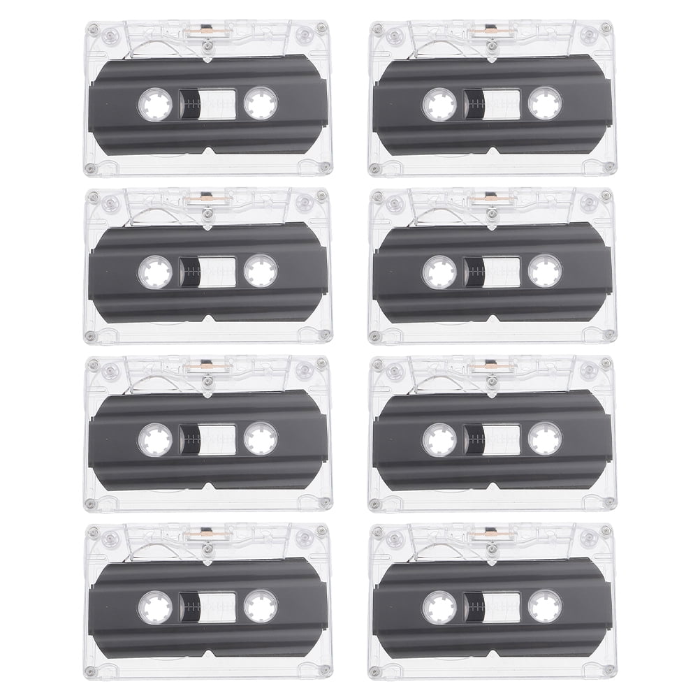 MRLESS 8pcs Music and Speech Recording Blank Cassette Tape with Clear ...