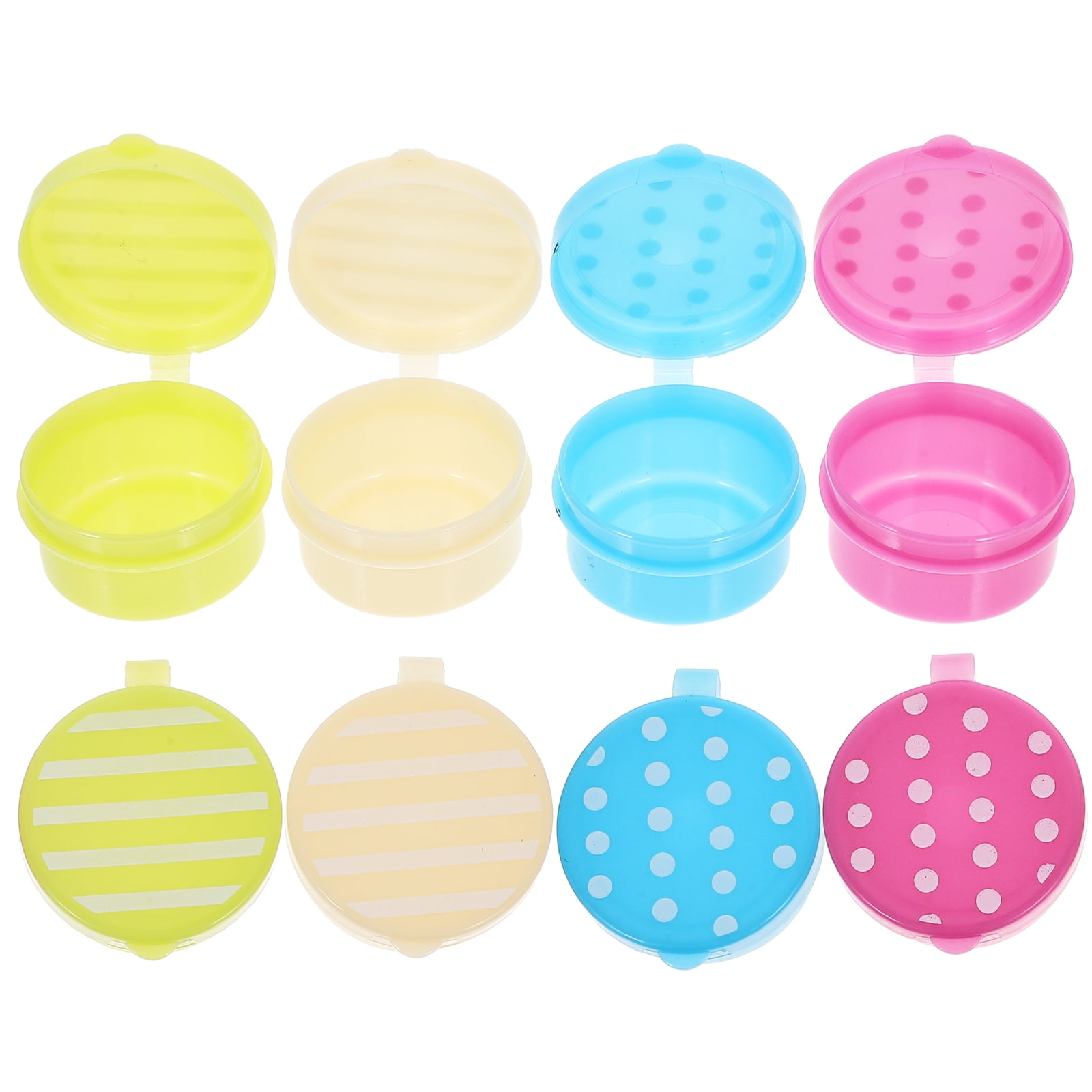 MRLESS 8pcs Small Plastic Shot Cups with Lids for Condiments and ...