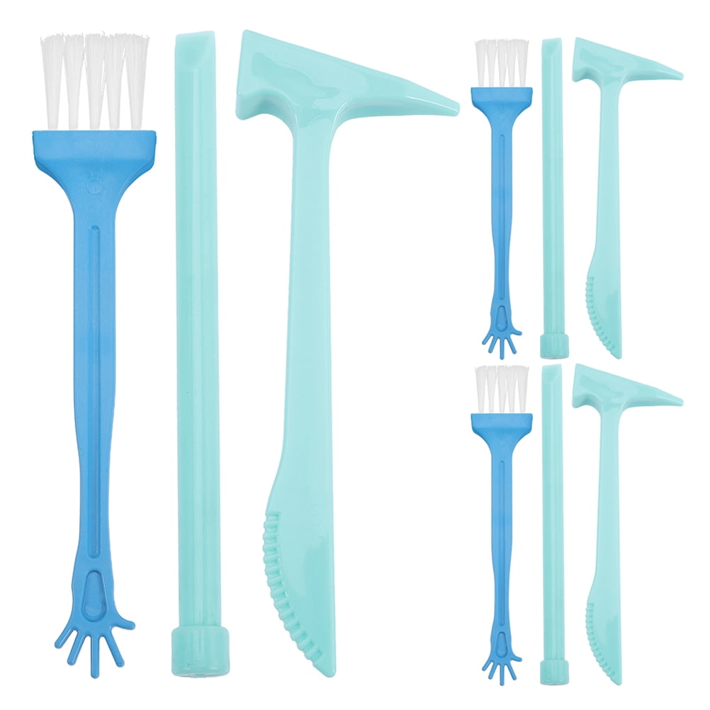 MRLESS 9-Piece Kids Tool Set with Hammer, Chisel, Brush - Excavation ...