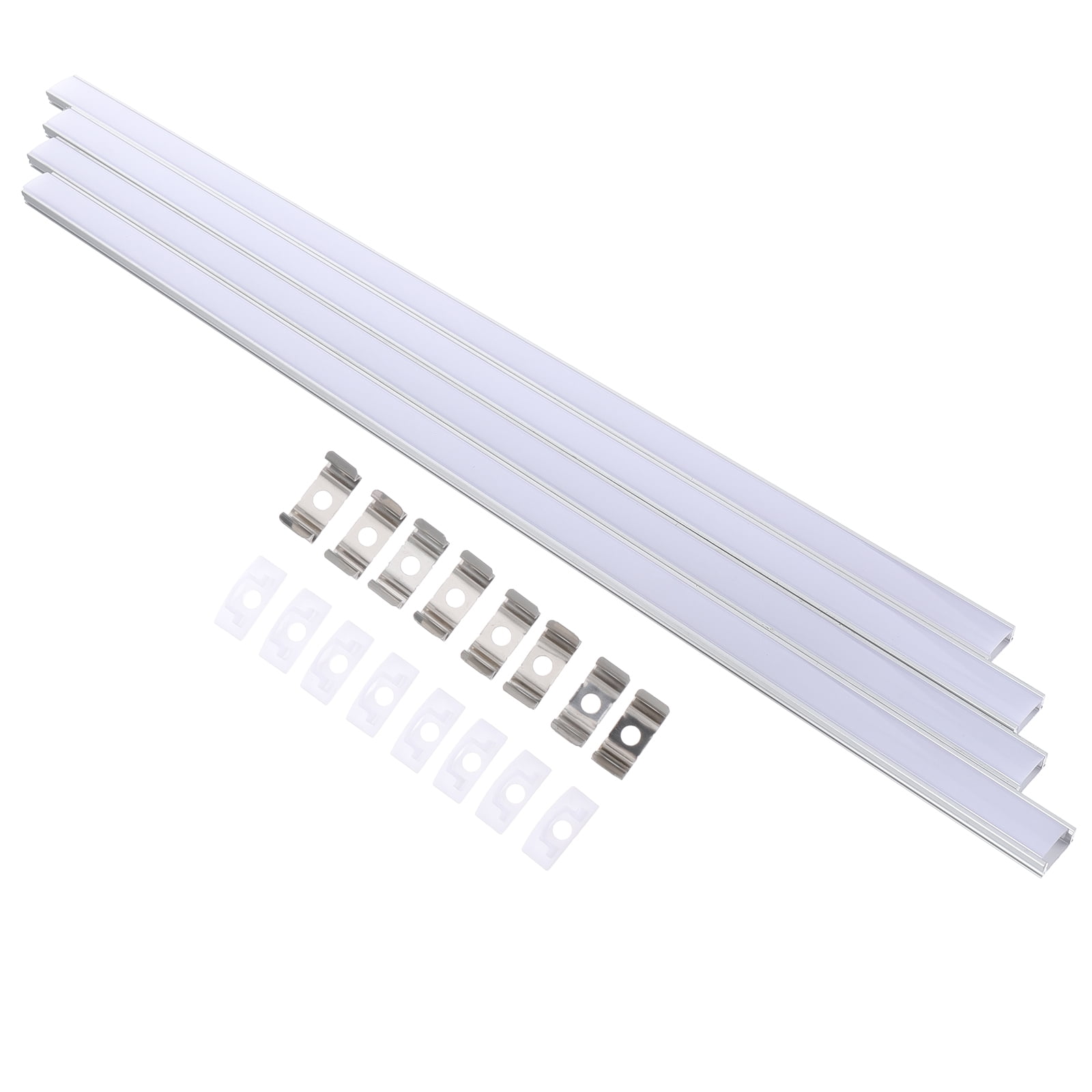 MRLESS Aluminium LED Strip Channel Diffuser with Mounting Clips ...