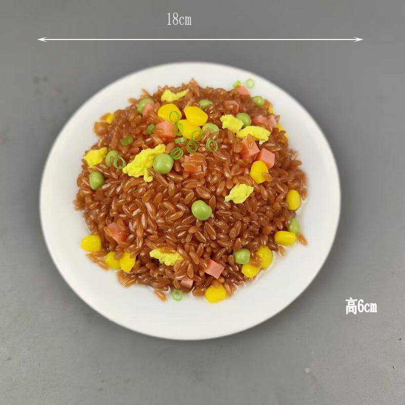 MRLESS Artificial Fake Rice Simulation Food Prop Realistic Home ...