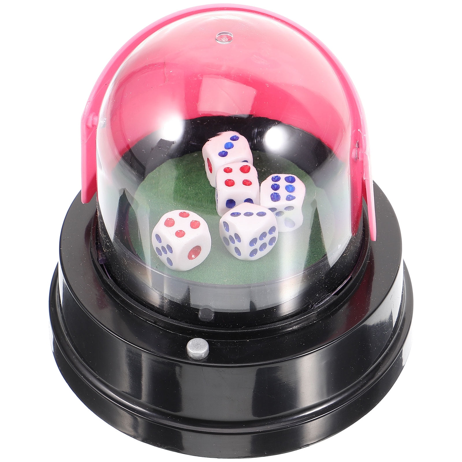 MRLESS Auto Dice Roller Cup w/ 5 Dice - Electric Lucky Shaker for Board ...