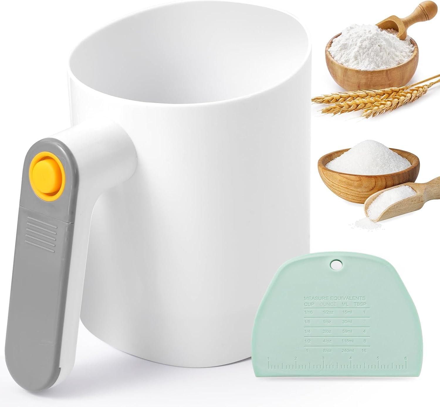 MRLESS Battery Operated Automatic Sugar and Flour Strainer Portable ...