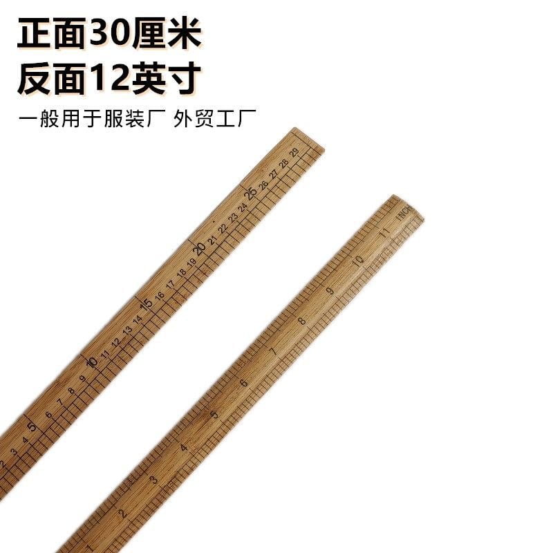 MRLESS Bamboo Sewing Ruler For Clothes Beginners Sewing Ruler Dual ...