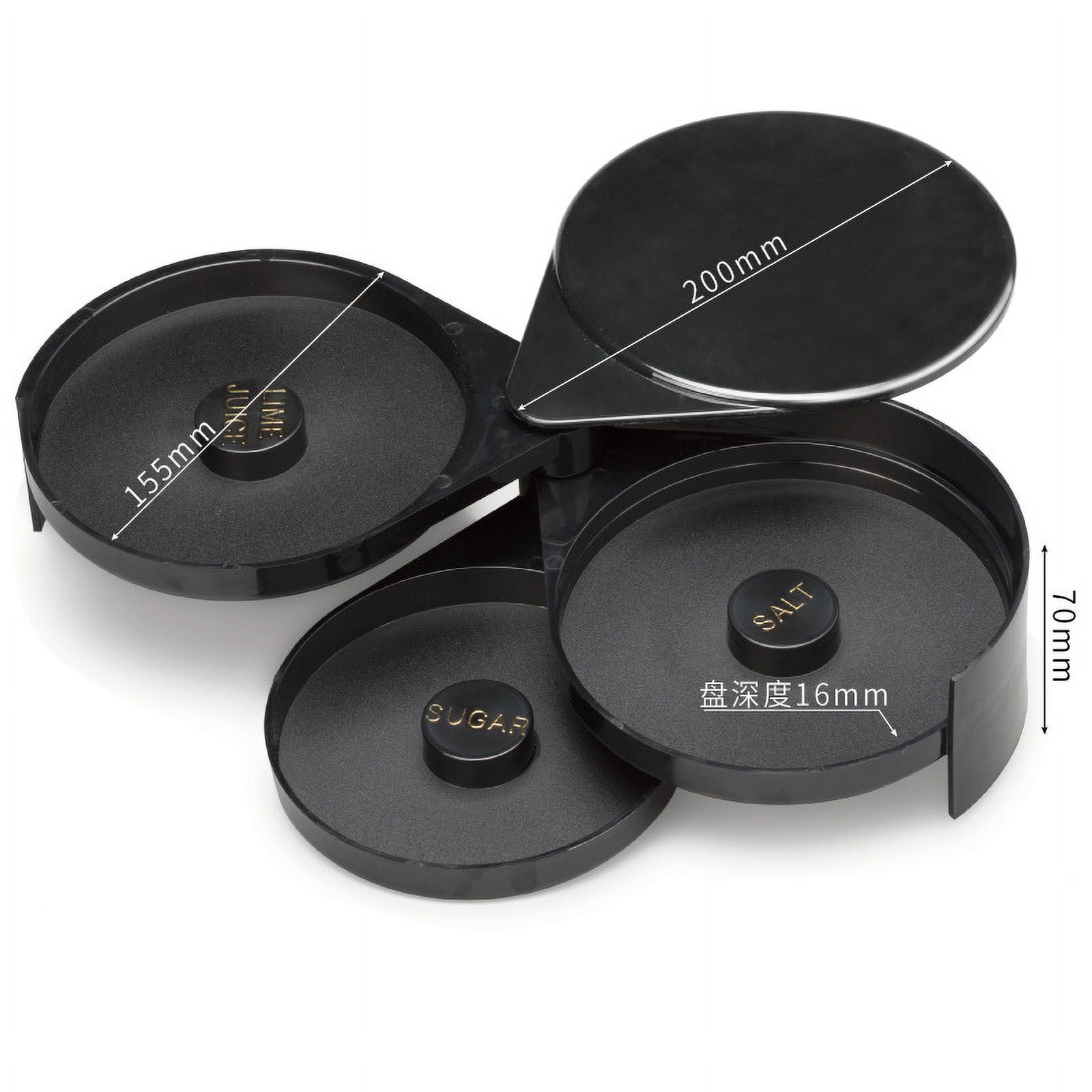 MRLESS Bars Glass Rimmer Bartender Tool Rotating Trays Salt Box Salt ...