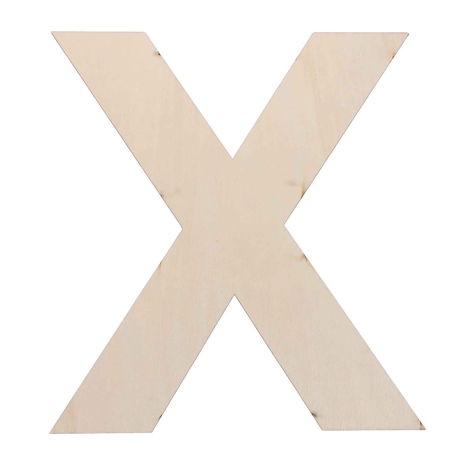 MRLESS Big Wooden Letter X Shape Sign Blank Wood Alphabet Letter for ...