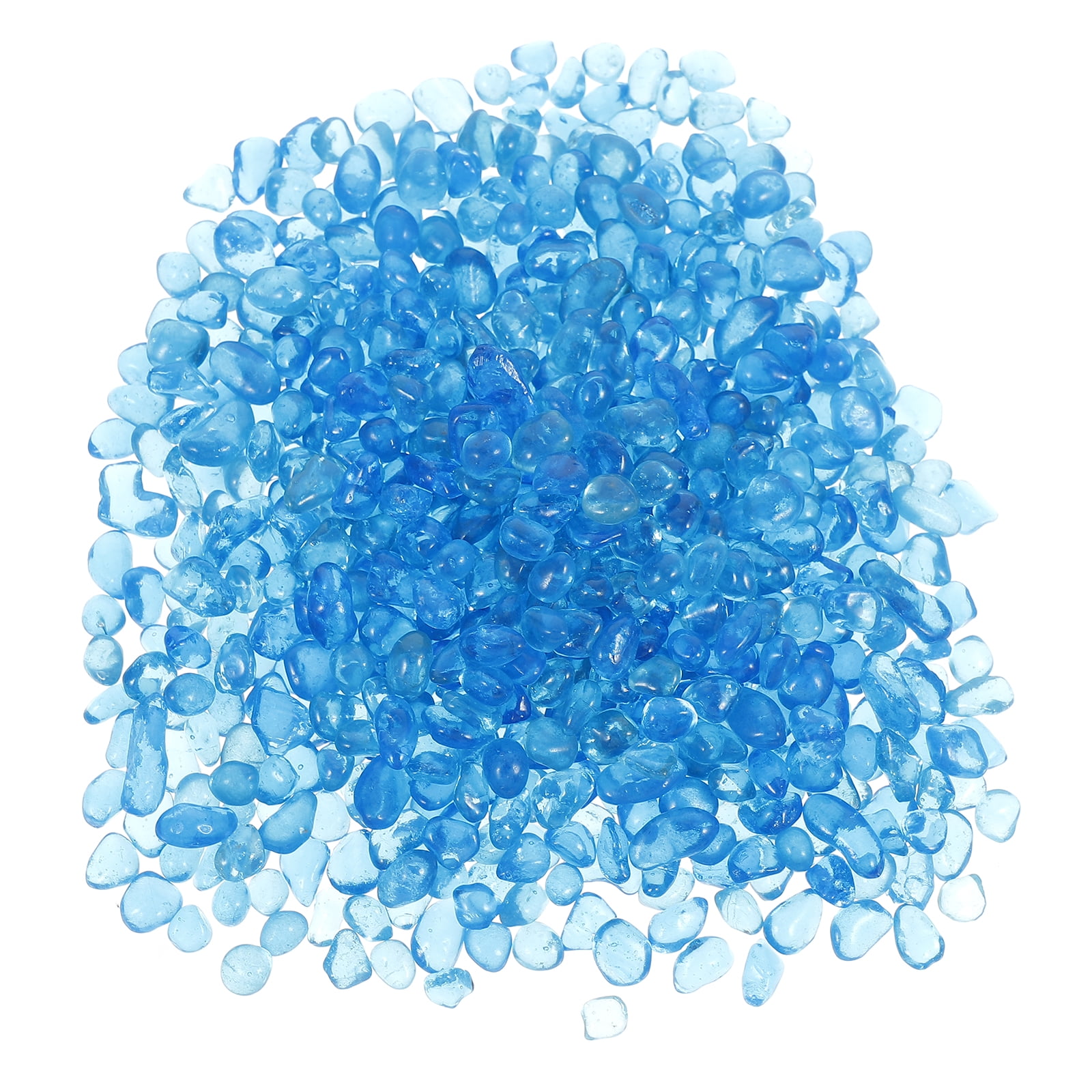 MRLESS Blue Glass Stones for Aquarium Decor & Vase Filler - Walmart.com