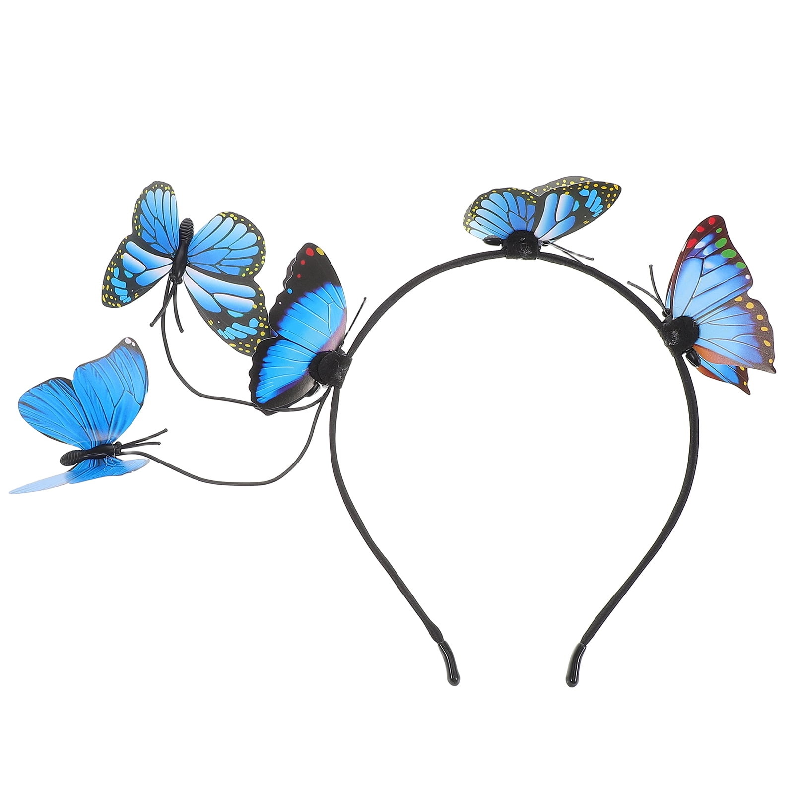 WEUVEB Bridal Headpiece Butterfly Headband 1Set Metal Plastic for Women ...
