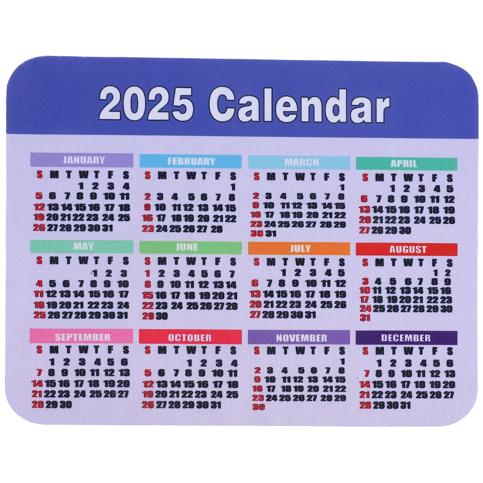 MRLESS Calendar Rectangular Mouse Pad 2025 Office Computer Mouse Pad ...
