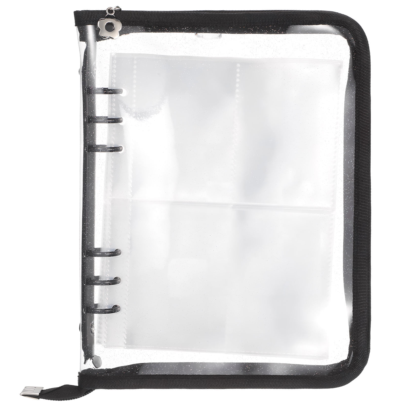 MRLESS Card Binder Zippered Binder Sticker Organizer Binder Zipper Card ...