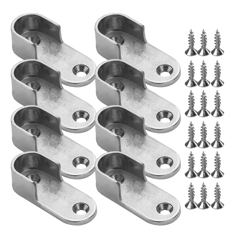 MRLESS Closet Rod End Supports Sturdy Clothes Rod Seat Clothes Rod ...