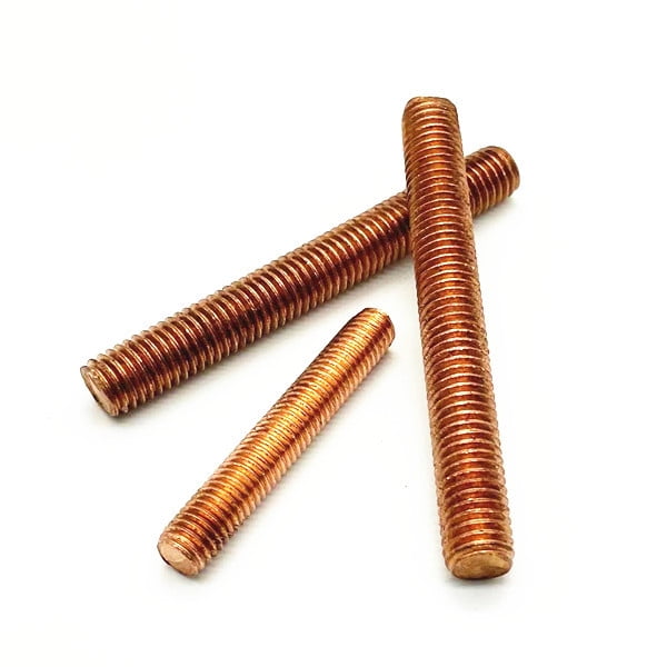 MRLESS Copper Threaded Rods Bars Studding Studs Full Thread Copper ...