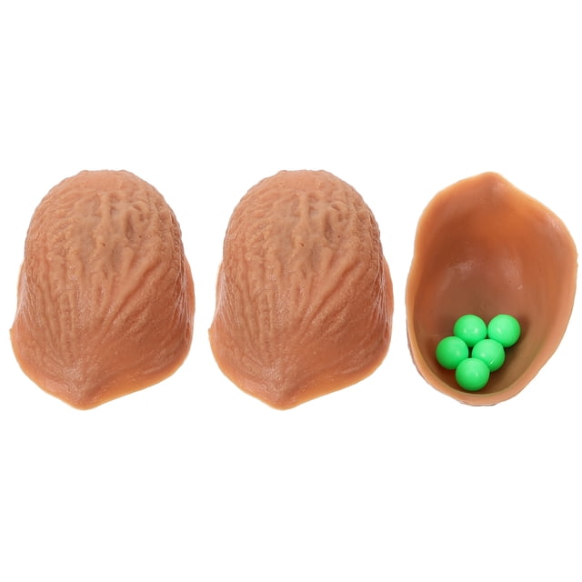 MRLESS Creative 3 Walnut Shell and 5 Balls Trick Set Amazing Zhus ...