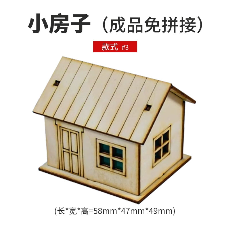 MRLESS Diy Miniature House Kits Tiny 3d Wooden House Model Assembly ...