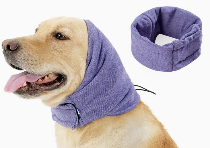 MRLESS Dog Ear Muff For Noise Dog Muffler Dog Ear Gaiter Dog Neck Hood ...