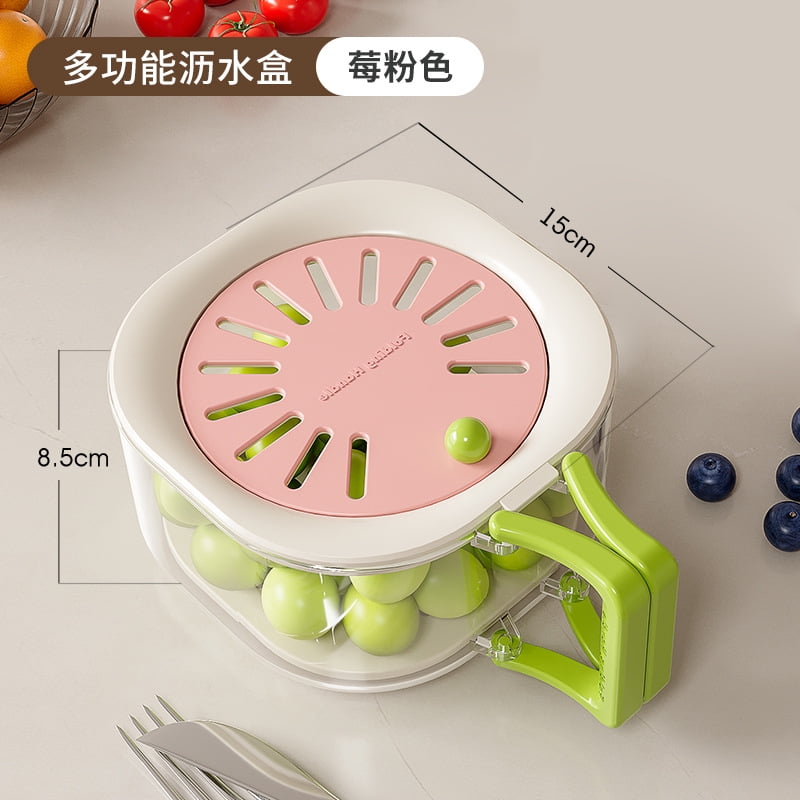 MRLESS Foldable Handle Fruit Washer Kitchen Reusable Drain Basket for ...