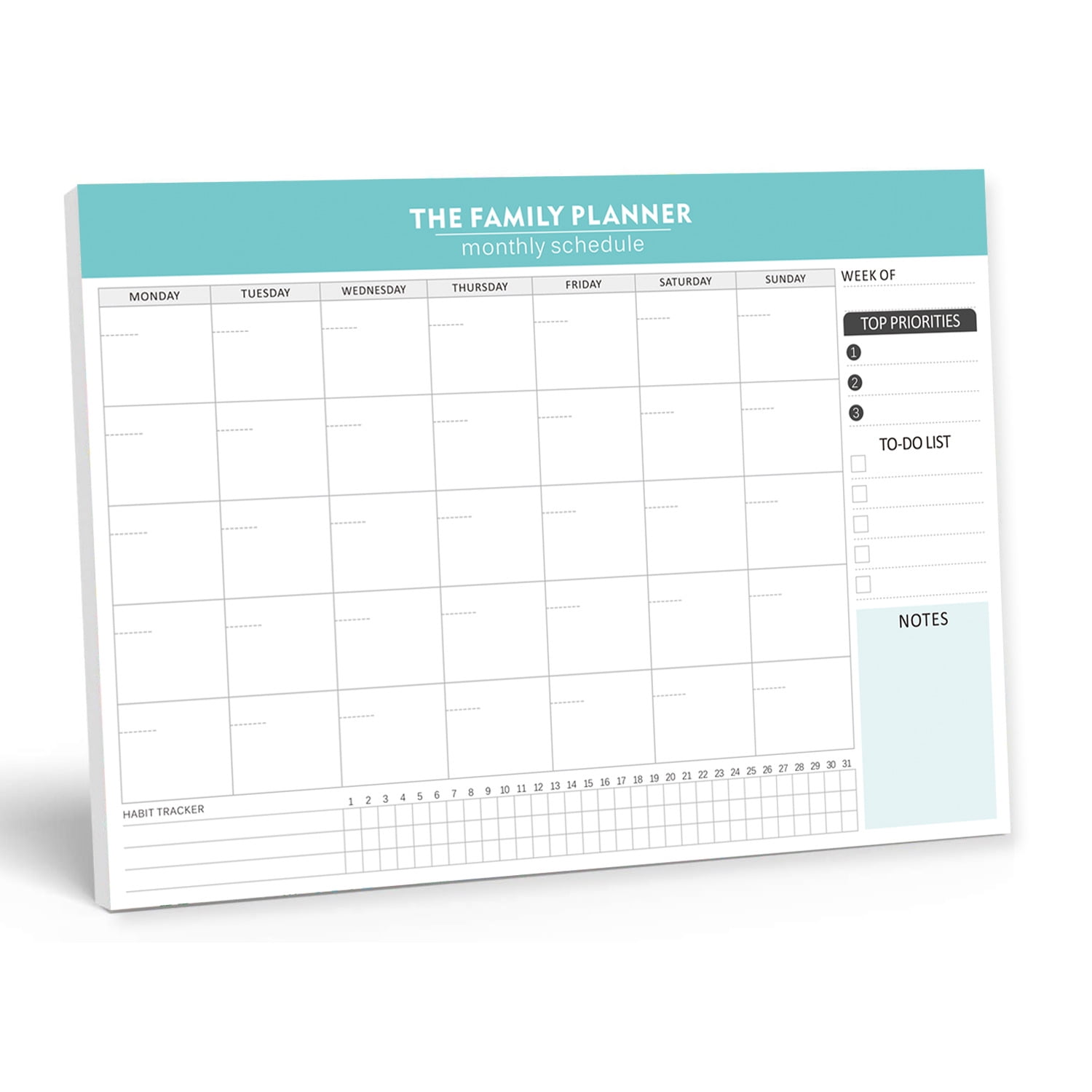 MRLESS Habit Tracker Calendar Notepad Inspirational and Motivational ...