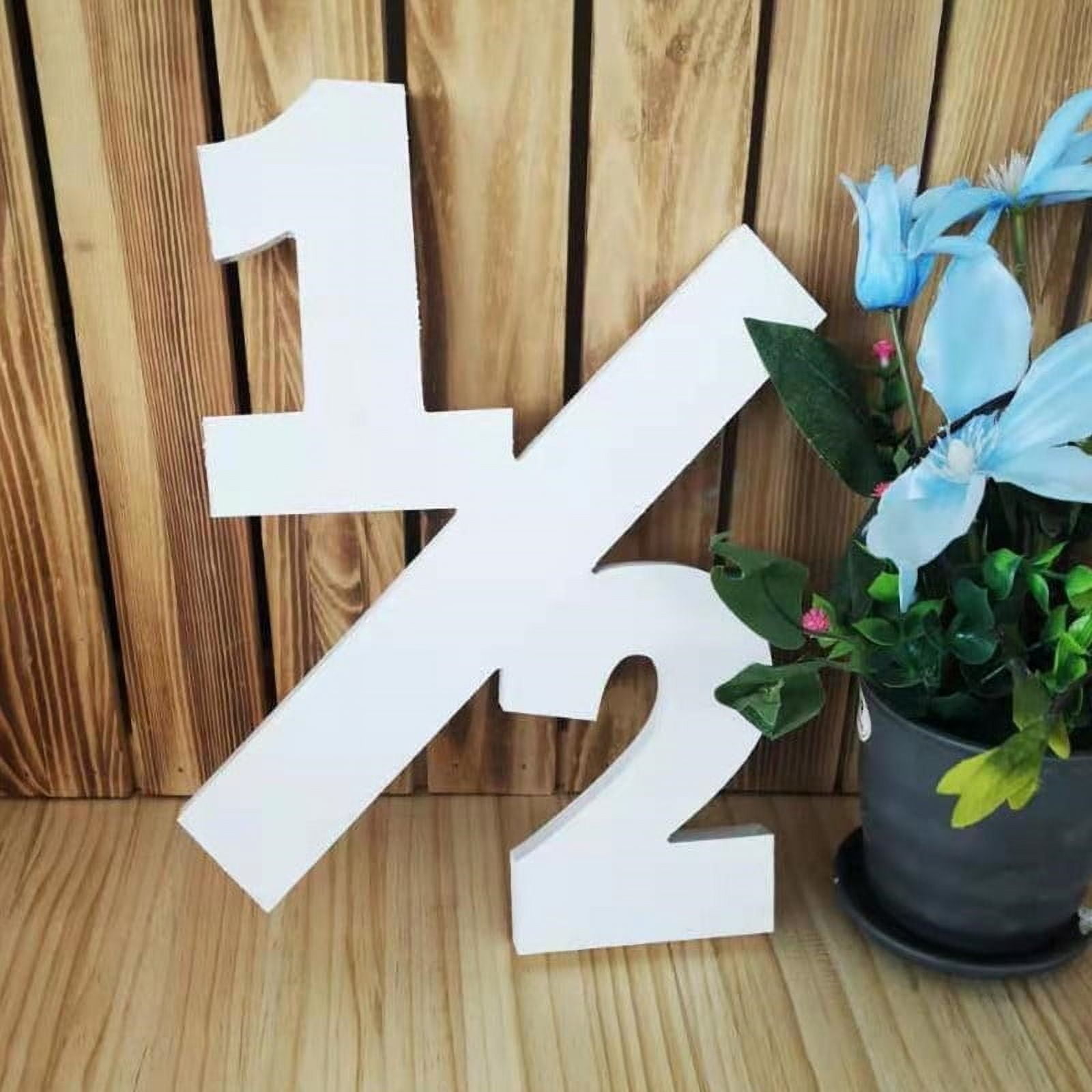 MRLESS Half Number Sign 1/2 Baby Birthday Party Supplies Half Birthday ...
