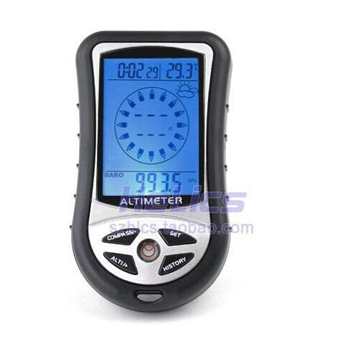 MRLESS Portable Handheld Digital Barometer Compass Black Weather ...