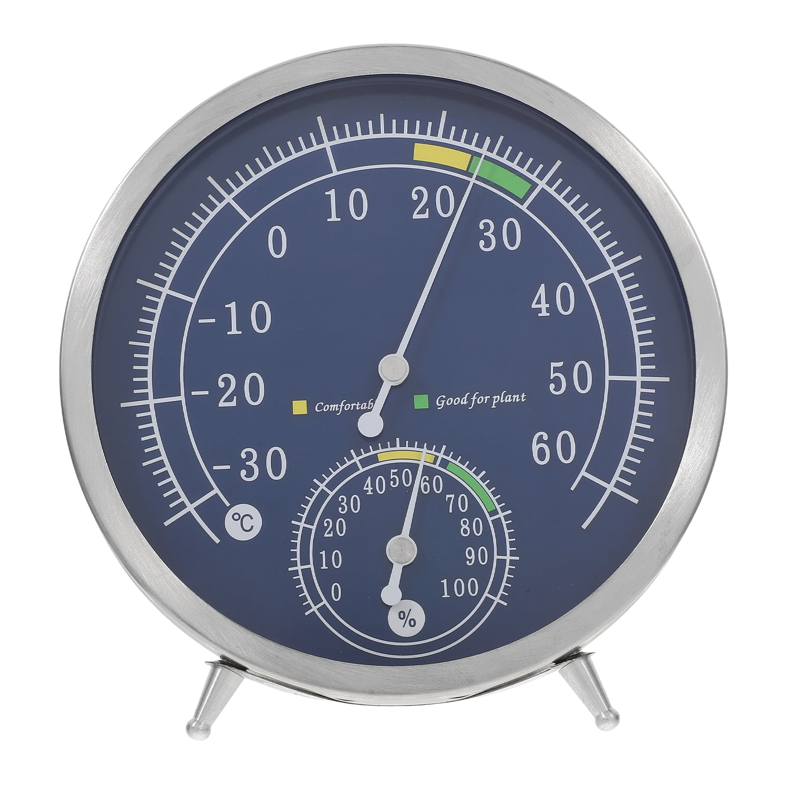 MRLESS Indoor Outdoor Thermometer Hygrometer Pointer Type Temperature ...