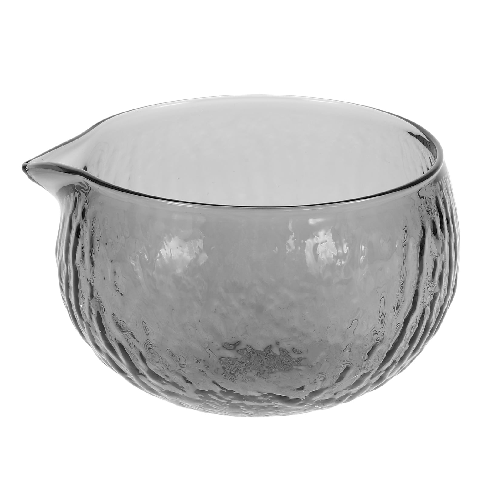 MRLESS Japanese Glass Matcha Bowl with Spout Clear Matcha Mixing Bowl ...