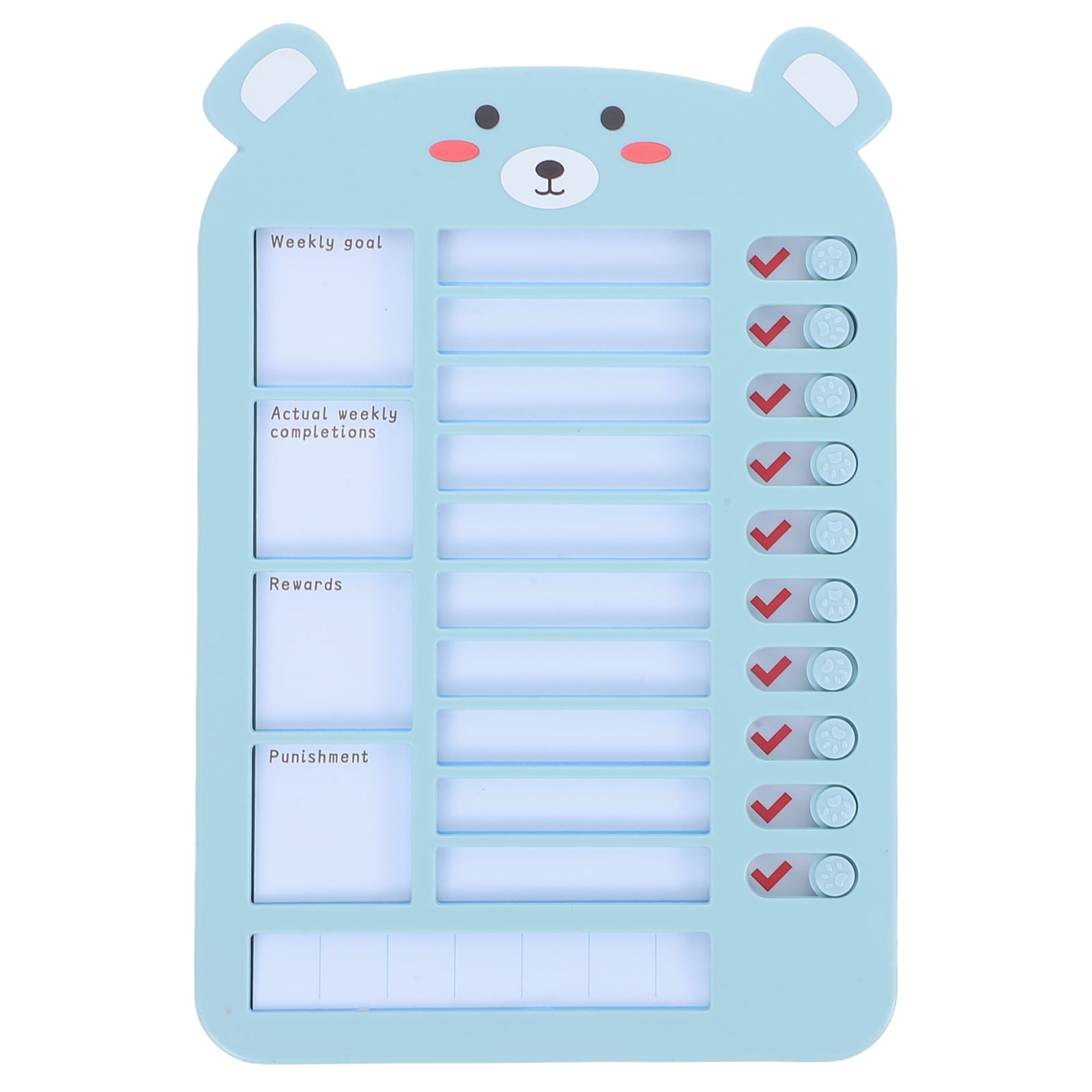 MRLESS Kids Chores Chart Slider Chart To-Do-List Checklists Task Board ...