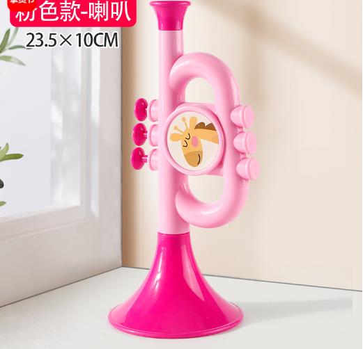 MRLESS Kids Fun Blow Horn Instrument Realistic Blow Horn Toy Fake Blow ...